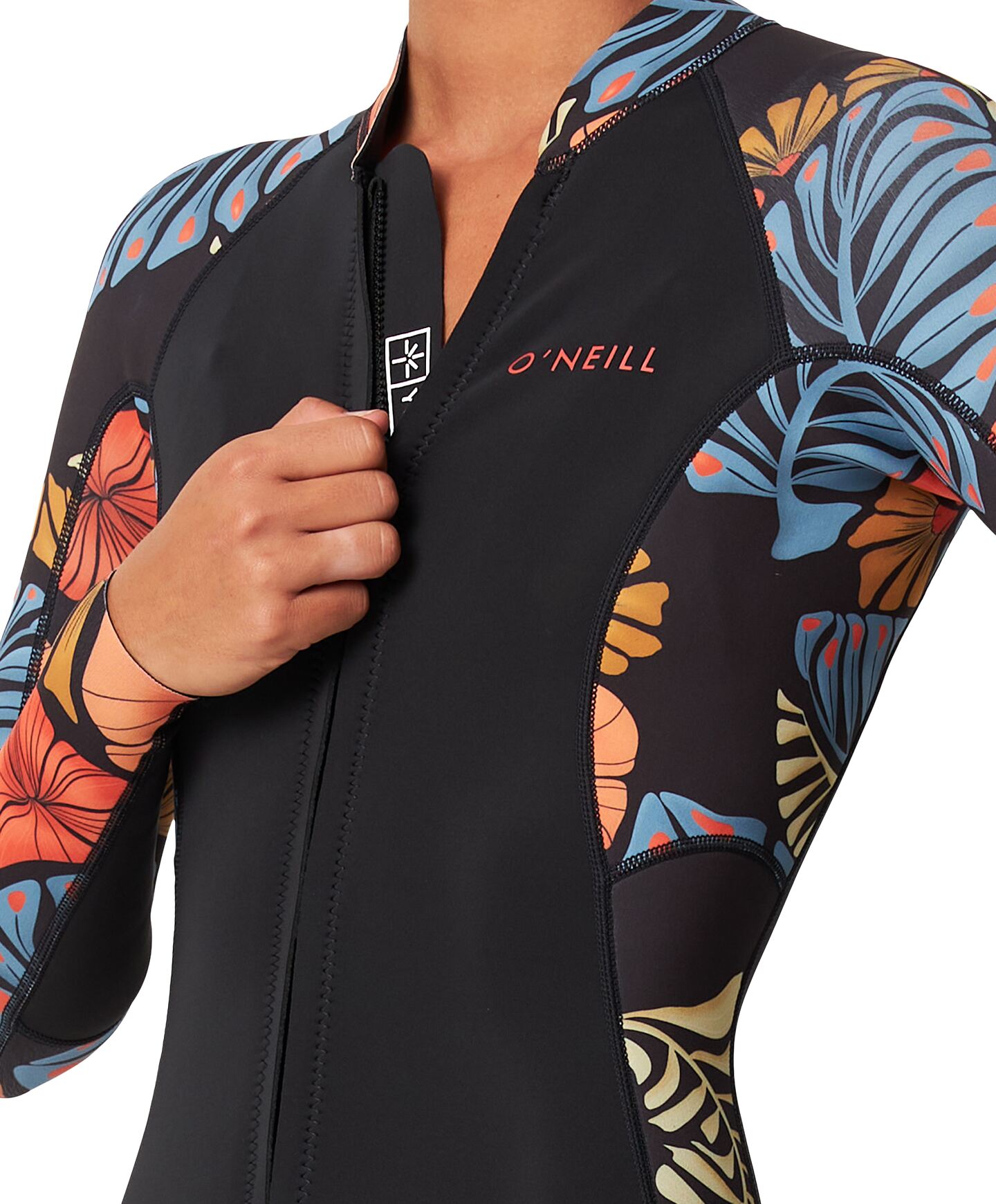 O'Neill Bahia 2mm Front Zip Long Sleeve Cheeky Springsuit Wetsuit